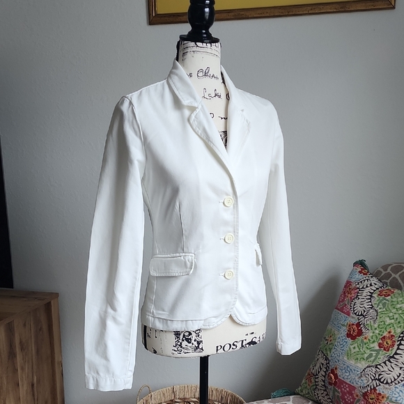 Juicy Couture | Jackets & Coats | Juicy Couture Denim White Jacket ...
